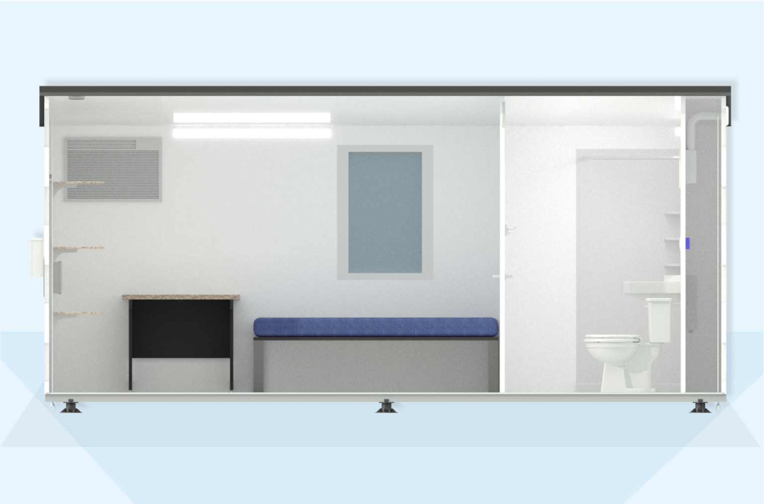 S2 EnSuite – Pallet Shelter